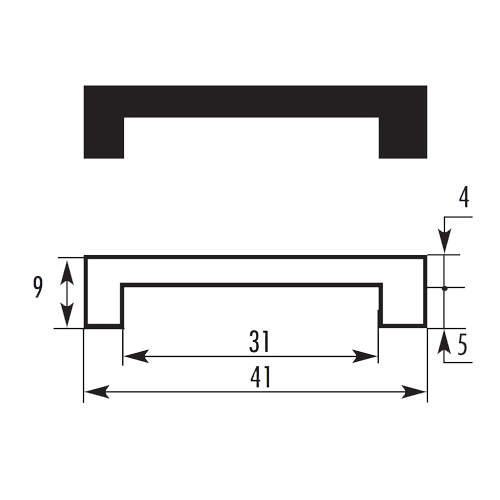 Guide chaîne Polizene divers TPR TPR 41 X 9 noir P.006 A L=6000
